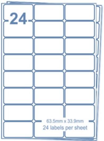 EJRange 24 Labels per A4 Sheet, 200 Sheets,4800 Labels Total Self ...
