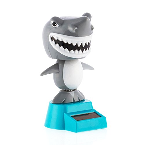 Solar Powered Shark showpiece Nodding Head Dancing Bobble toy Ideal For ...