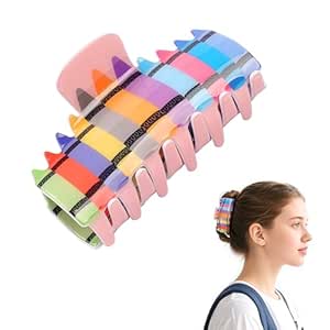 Amazon.com: Back to School Hair Clips for Women and Girls Crayon Hair ...