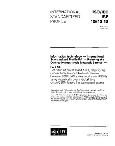 ISO/IEC ISP 10613-18:1995, Information technology - International ...