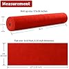 Amazon.com: HOMBYS 450 GSM Extra Thick 3x10 ft Red Carpet Runner for ...