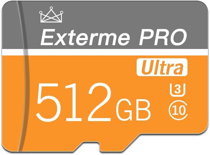 Micro SD Card 512GB with SD Adapter for Smartphone,Digital Camera High ...