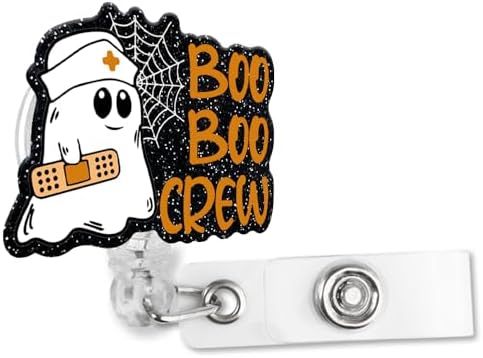 Amazon.com : Sixrip Boo Boo Crew Halloween Retractable Black Glitter ...