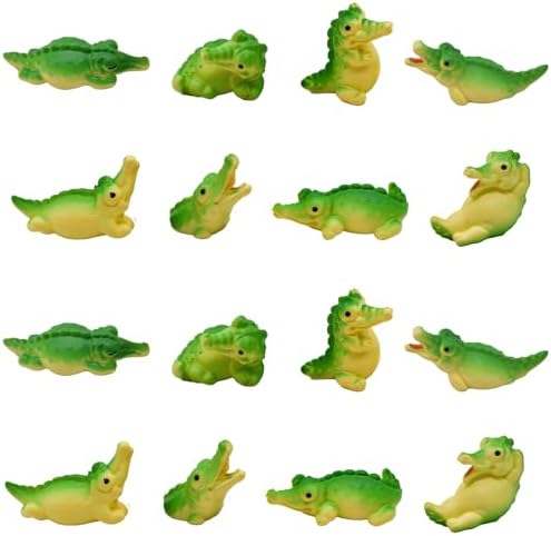 Amazon.com: Hiawbon 60 Pcs Miniature Crocodiles Figurines, Mini ...