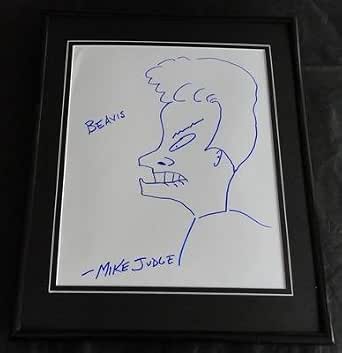 Amazon.com: Mike Judge Signed Framed 8x10 Beavis Sketch Beavis ...