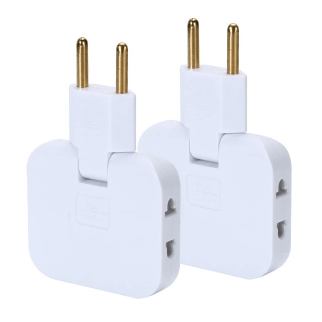 HASTHIP® 3 Way Wall Outlet Extender, 2 Prong Plug Adapter, Travel Wall ...