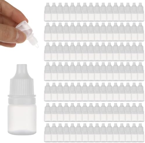 Amazon.com: AKOLAFE 200Pcs 3ML Plastic Dropper Bottle with Caps Empty ...