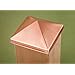 4x4 Post Point Cap - Solid Copper (3-1/2" x 3-1/2") - - Amazon.com