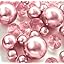 Amazon.com: 100 Floating Light Pink Pearls with Matching Sparkling Gems ...