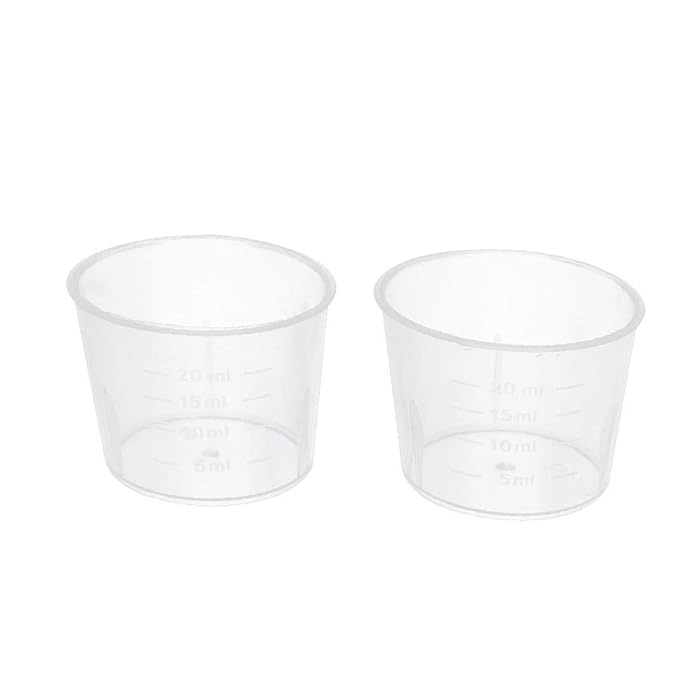 Buy New Lon0167 2 Pcs 20mL School Laboratory Transparent Plastic Liquid ...