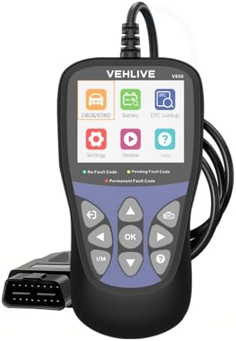 Amazon.com: VEHLIVE V850, Car OBD2 Scanner Diagnostic Tools, Engine ...