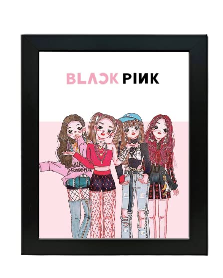 Pixel Art BlackPink Framed Poster for Room & Office Wall 10 X 12 Inch ...