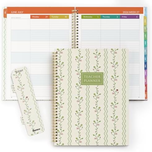 Amazon.com : SUNEE Teacher Planner 2026-2027 Academic Year, 7 Periods ...