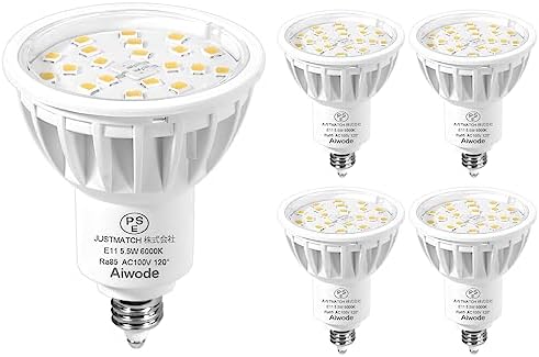 Amazon.co.jp: Aiwode E11 LED Bulb E11 Base LED Spotlight 5.5W (50-60W ...