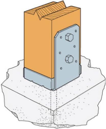 Amazon.com: 3 Pack Simpson Strong Tie ABU44Z 4x4 Standoff Post Base Z ...