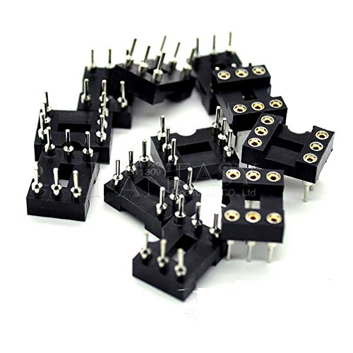 Amazon.com: 20pcs DIP-6 Round Hole 6 Pins 254MM DIP DIP6 IC Sockets ...