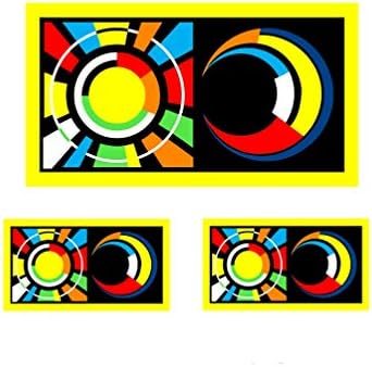 piggystickers Valentino Rossi Sticker Fluorescent Yellow Sun and Moon ...