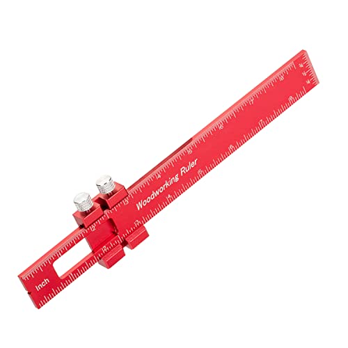Snapklik.com : Woodworking Ruler Precision Pocket Rule - 8 Inch Metal ...