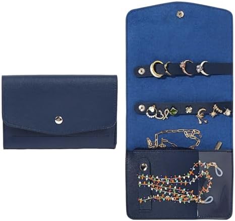 Fadcaer Jewellery Rolls for Travelling,Jewellery Organiser Leather ...