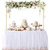 ZIRUU Adjustable Over The Table Rod Stand with Clamps Gold Table Table ...