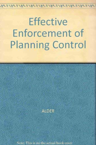 Effective Enforcement Planning Cont : ALDER: Amazon.co.uk: Books