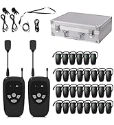 Amazon.com: Wireless Tour Guide System,2 Transmitter 10 Receivers Tour ...