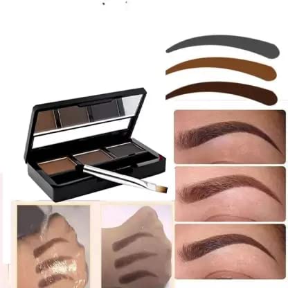 Buy Eyebrow Powder Cake Palette With Brush Online at Low Prices in ...