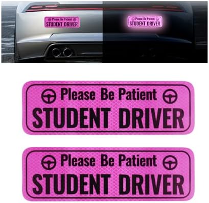 Amazon.com: 2PCS Student Driver Magnet for Car,Bright and High ...