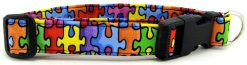 Amazon.com: K9 Bytes Autism Awareness Puzzle Soft Adjustable Dog Collar ...