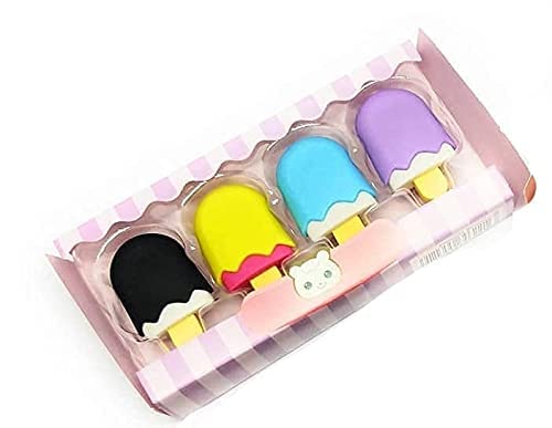 Ice Cream Erasers (Set of 4 ice Creams in one Pack) : Amazon.in: Home ...