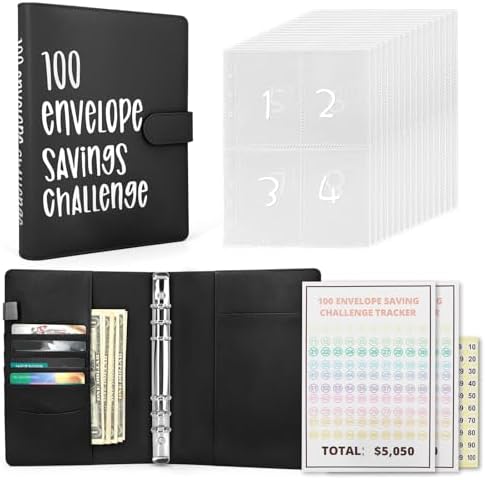 Amazon.com : 100 Envelope Money Saving Challenge, Savings Challenge ...