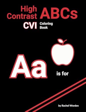 High Contrast ABCs: CVI Friendly Color Book - Red: High Contrast with ...