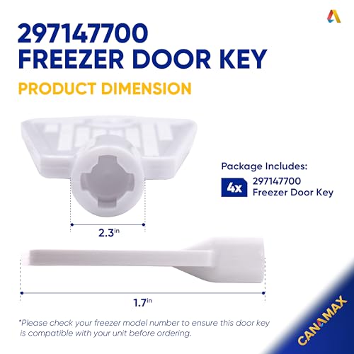 Canamax 4pcs 297147700 Freezer Door Key - Compatible with Frigidaire ...