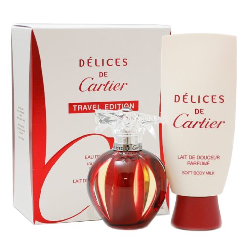 Amazon.com : Delices De Cartier By Cartier For Women. Gift Set ( Eau De ...
