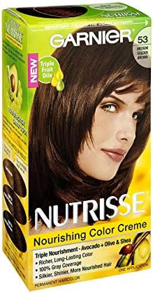 Amazon.com : Garnier Nutrisse Nourishing Color Creme, 53 Medium Golden ...