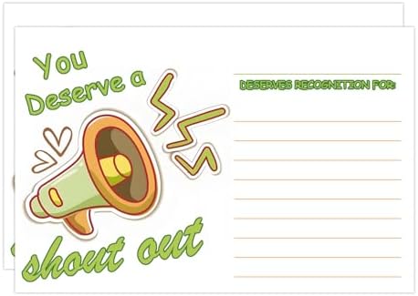Amazon.com : Positive Shout Out Cards 4×6 Inch Encouragement Card ...