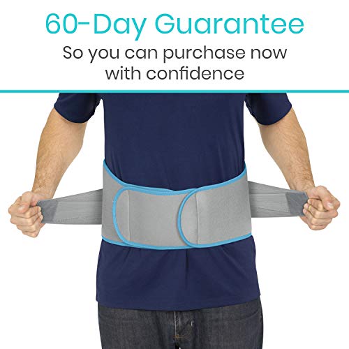 Vive Back Support Belt with Inflatable Compression Pump - Gel Brace ...