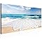 Amazon.de: decomonkey Bilder Strand Meer 120x40 cm XXL 1 Teilig Leinwandbilder Bild auf Leinwand ...