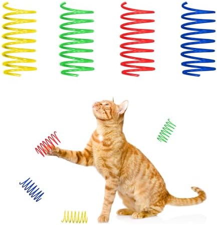 Ethical Pet Wide Durable Heavy Gauge Plastic Colorful Springs Cat Toy ...