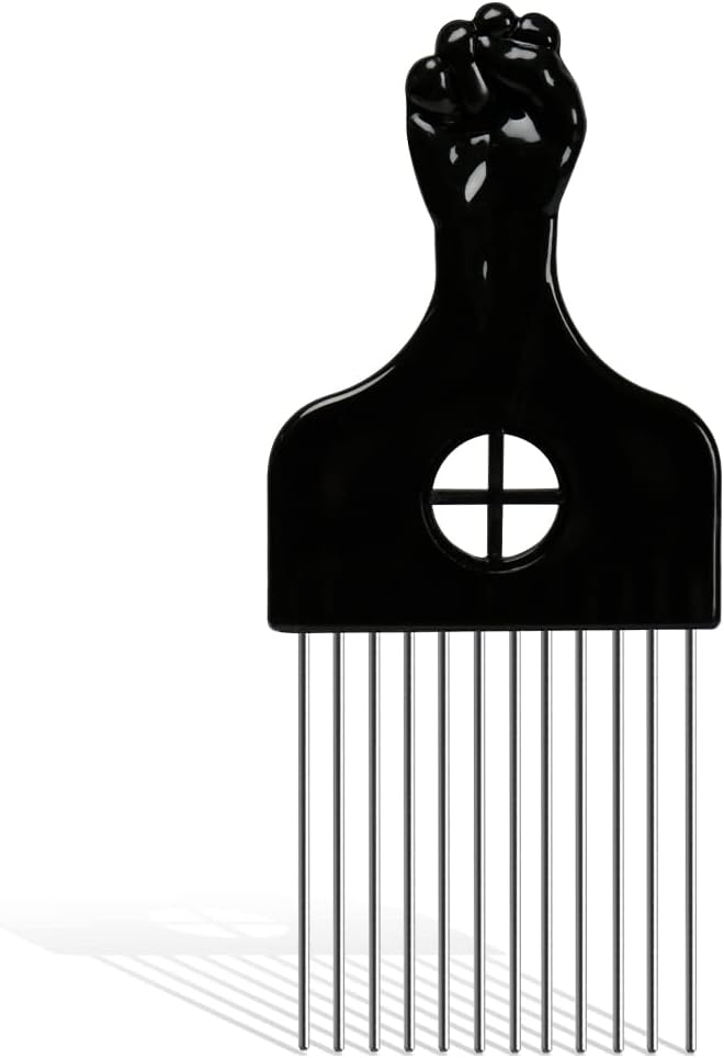 Amazon.com : 2 Pack Metal Hair Pick for Afro Hair, Hair Pick Afro Comb ...