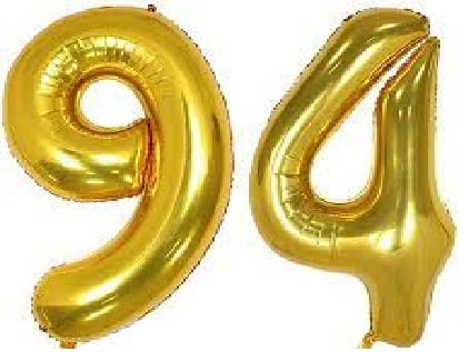 Dinbee Number Foil Balloon 16Inch Gold Foil Balloon for Birthday ...
