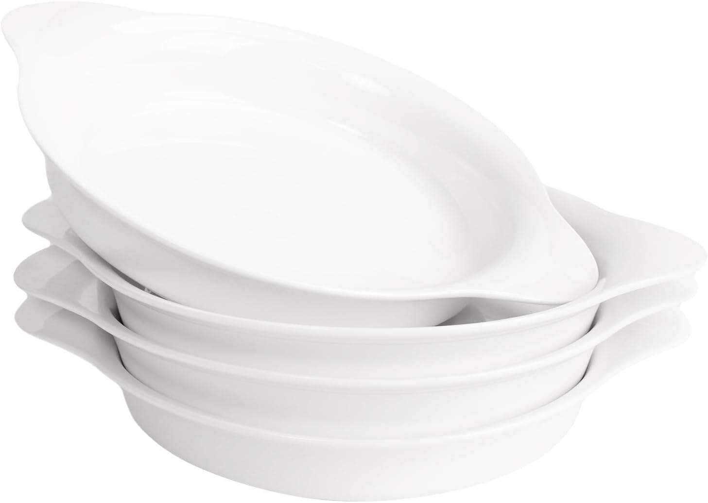 Amazon.com: jinsongdafa Round Au Gratin Baking Dishes, Set of 4 ...