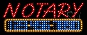 Amazon.com : Notary Animated LED Sign 13" Tall x 32" Wide x 1" Deep ...