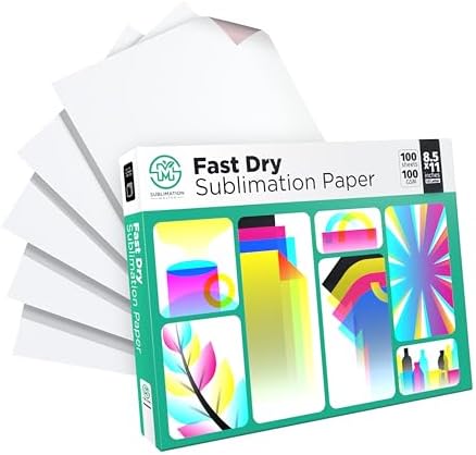 Amazon.com: Sublimation Paper 8.5 x 11 Inches Fast Dry, 100 Sheet,100 ...