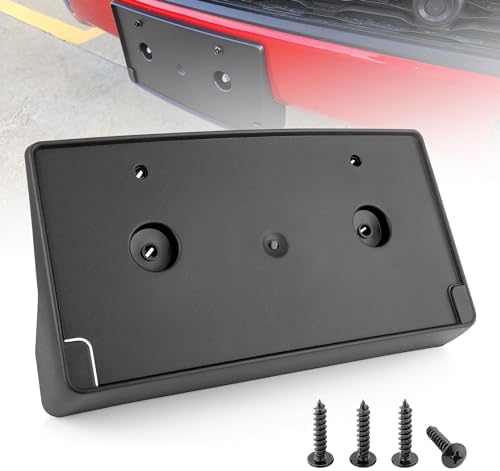 Amazon.com: RED WOLF Front License Plate Bracket Fit for 2019-2024 ...