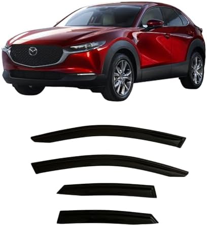 Amazon.com: 2020-2025 Tape-On Side Window Visor Deflectors Rain Guards ...