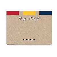 Custom Handwritten Words Post It Notes With Color Block Design ...