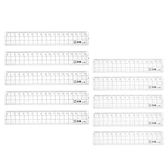Amazon.com: HARFINGTON 10pcs Straight Plastic Ruler 15cm and 18cm ...