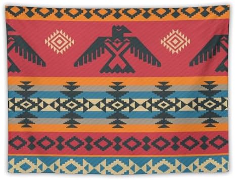 Amazon.com: DDCBNS Vintage Ethnic Tribal Geometric Print Tapestry ...