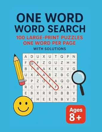 One Word Word Search: 100 Simple Puzzles for Kids, Seniors, and ...